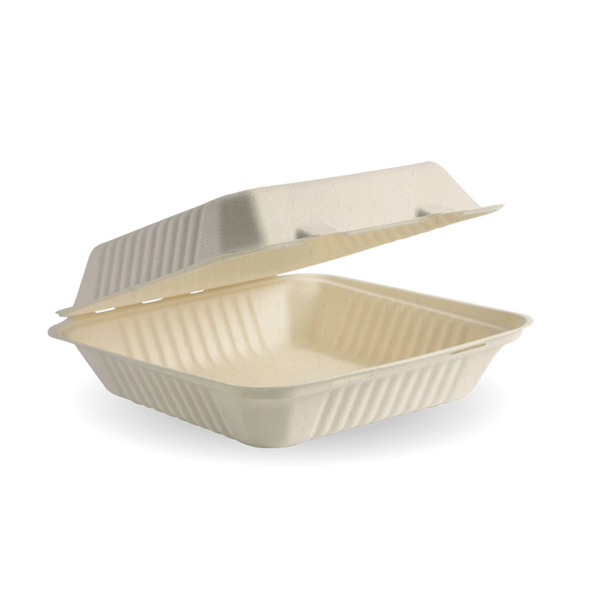 23X23X8cm Clamshell - Natural | Wholesale – CLUBCO